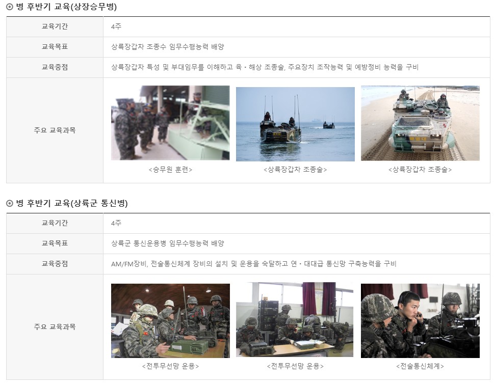 해병닷컴 - 해병대 교육훈련단 병 후반기교육