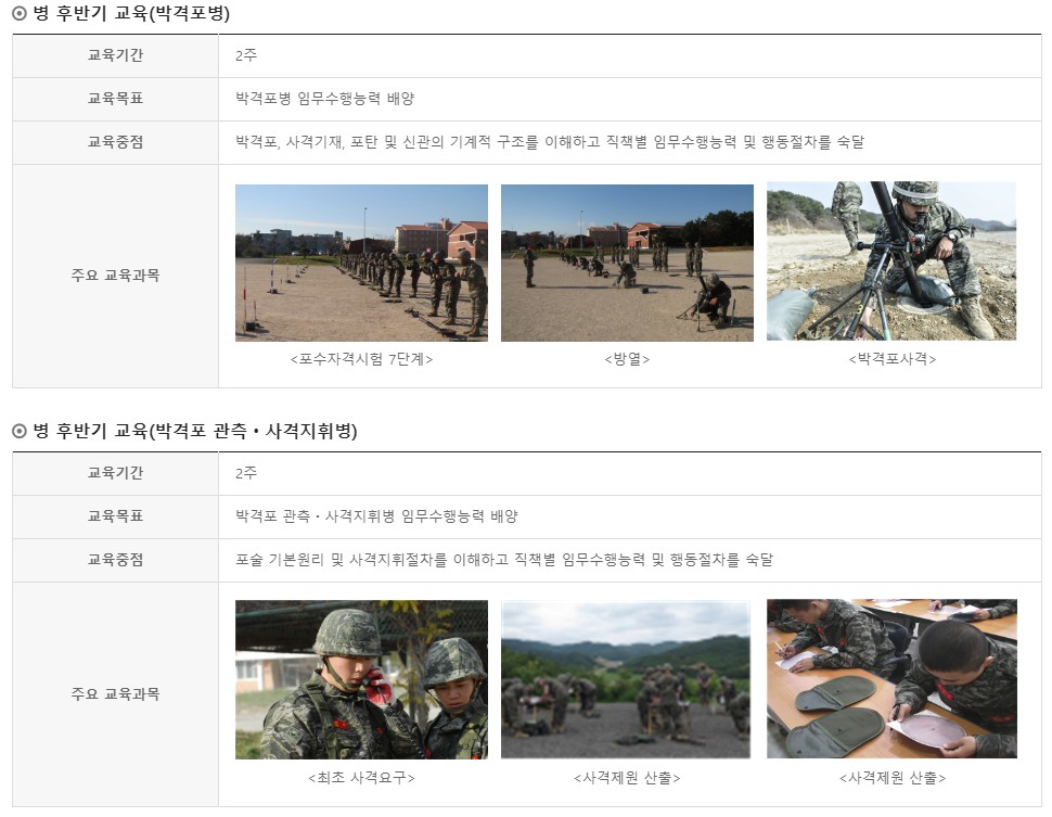 해병닷컴 - 해병대 교육훈련단 병 후반기교육